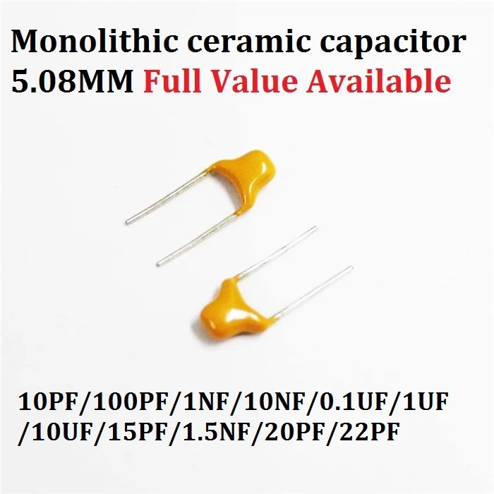 50PCS-Monolithic-Multilayer-Ceramic-Capacitor-100-101-102-103-104-105 ...