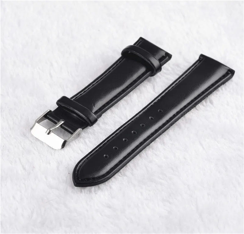 20mm Pu Leather Watchband Black And Brown Color Band Fashion Popular ...