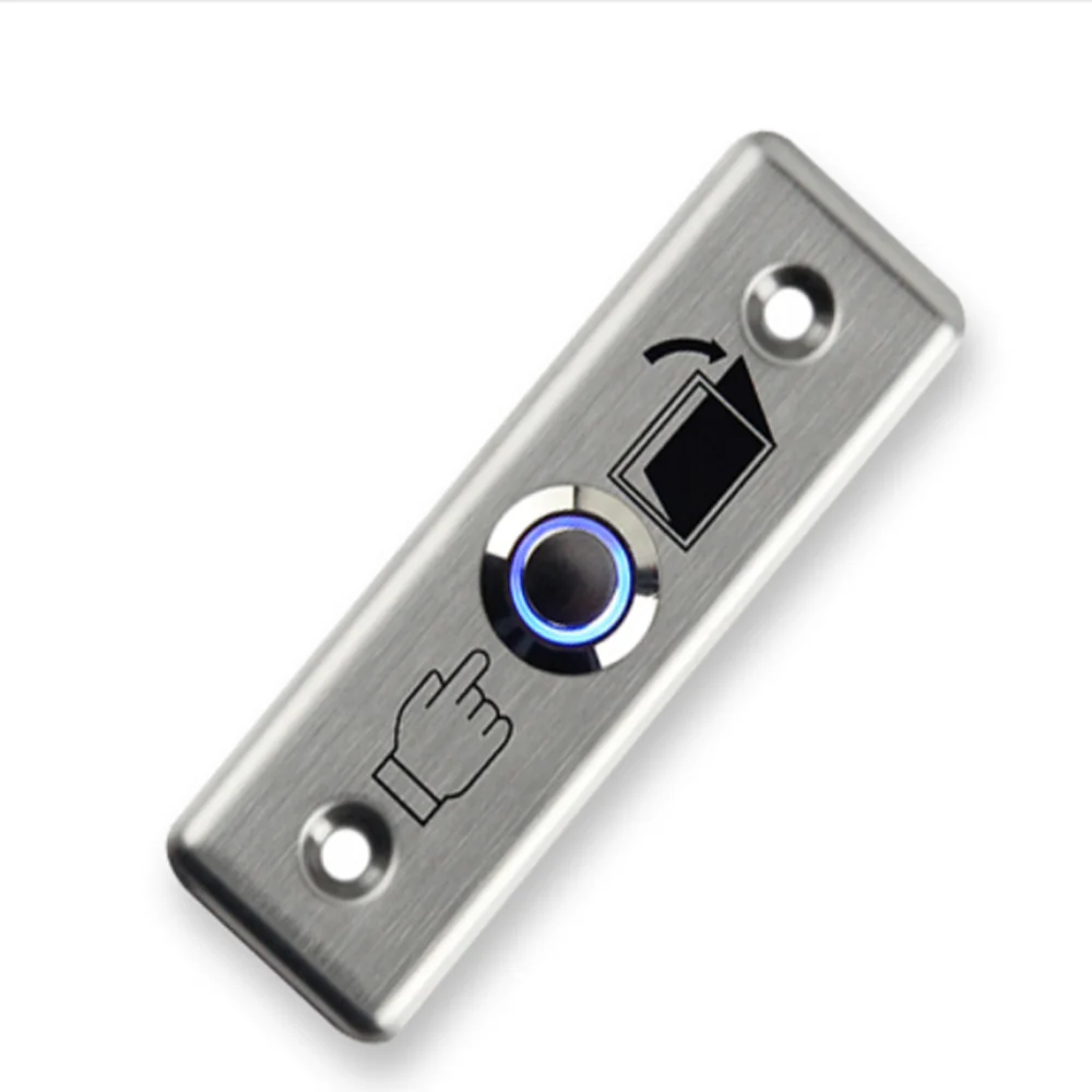 Stainless Steel Rectangle Exit Push Door Release Button Switch With LED ...