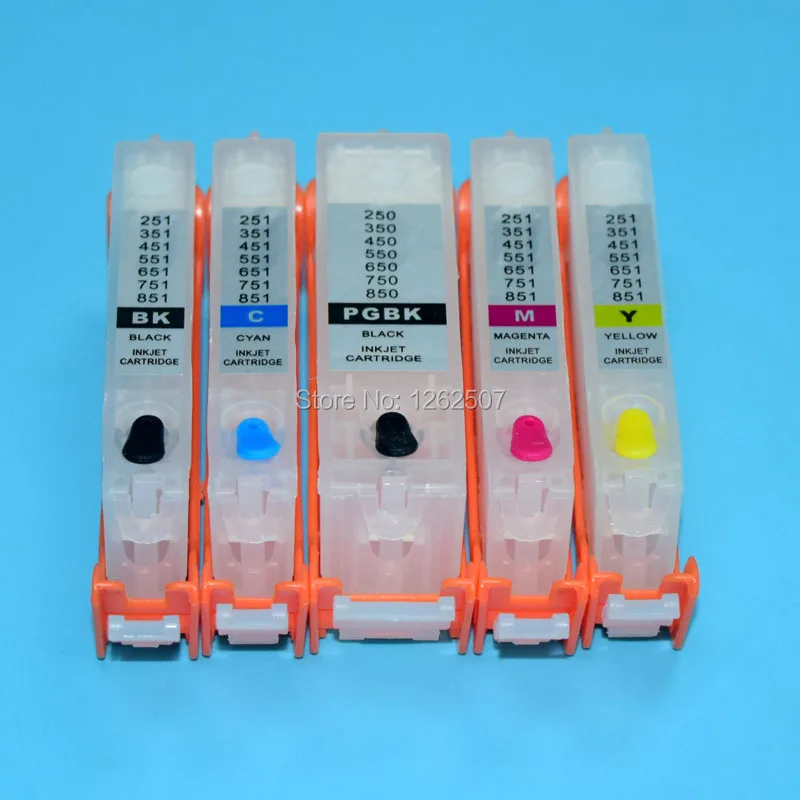 Inkjet drucker leere tintenpatrone mit arc chip für canon pgi450 cli451 ...