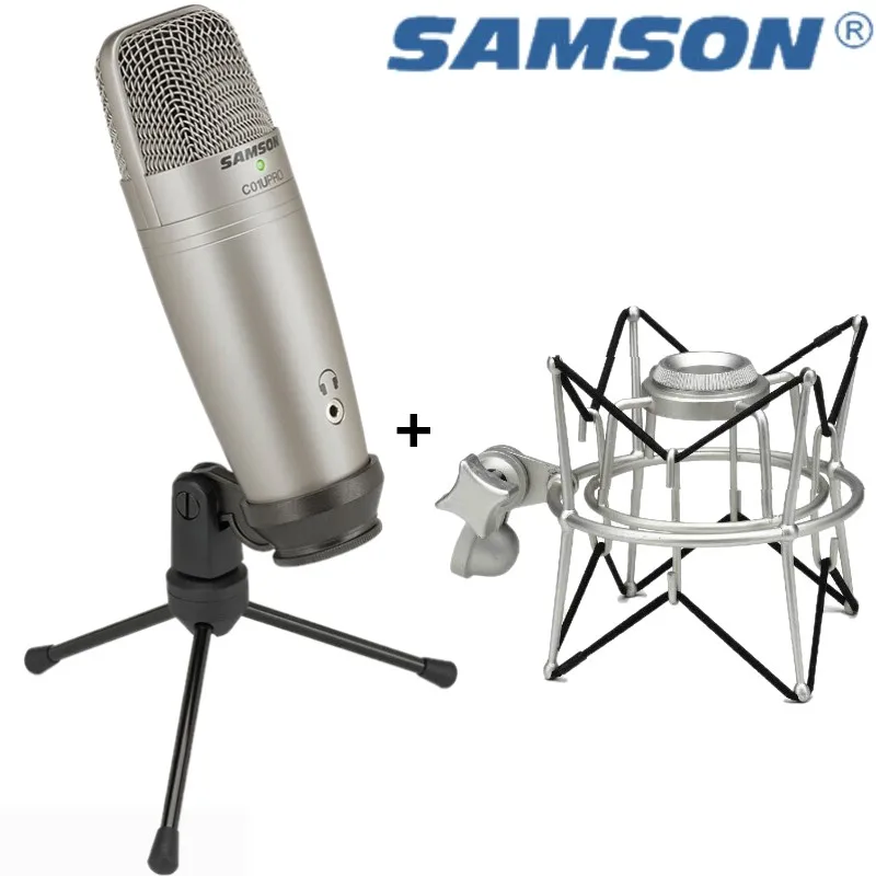 Samson-C01U-Pro-z-SP01-spider-shock-mount-USB-studyjny-mikrofon-pojemno ...