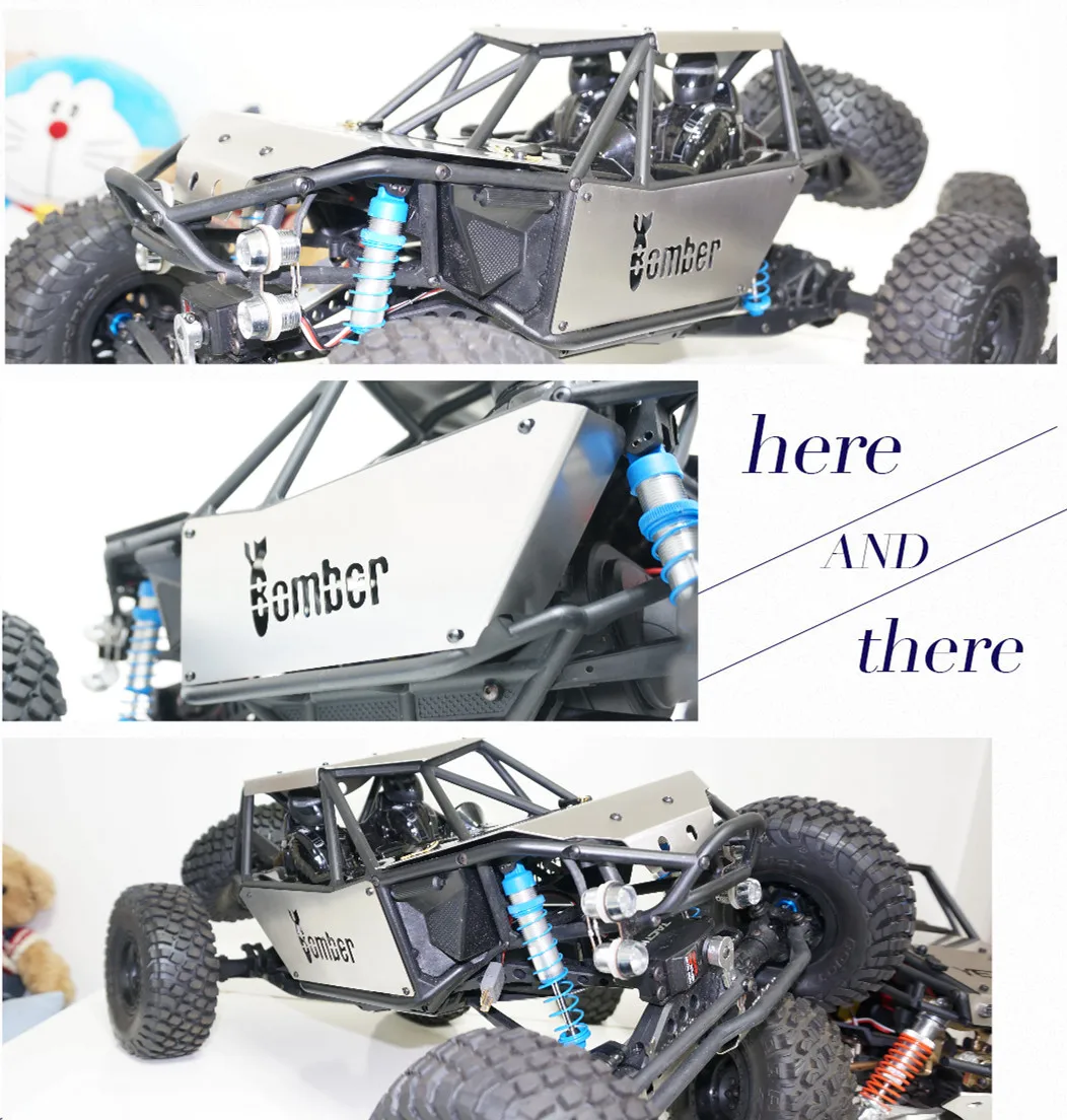 Axial 90048 90053 Bomber Rr10 Metal Body Cover Frame Protection Armor ...