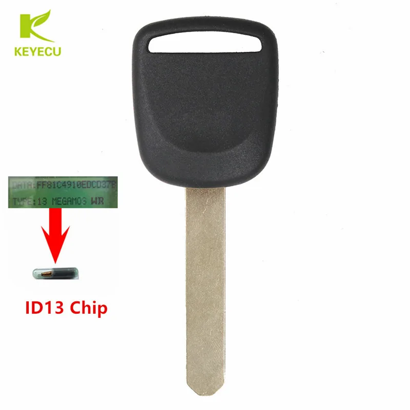 KEYECU 20PCS X Replacement Transponder Key With ID13 Chip for Honda ...