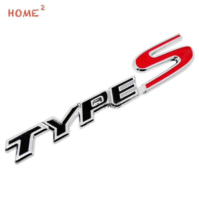 Car styling Metal Badge Emblem Decals for Type S Type S Logo Stickers ...