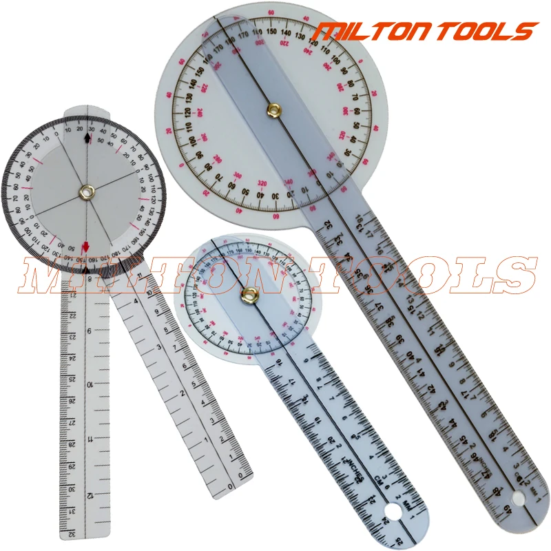 3-PIECE-lot-GONIOMETER-Set-Protractor-medical-ruler-12-inch-8-inch-8 ...