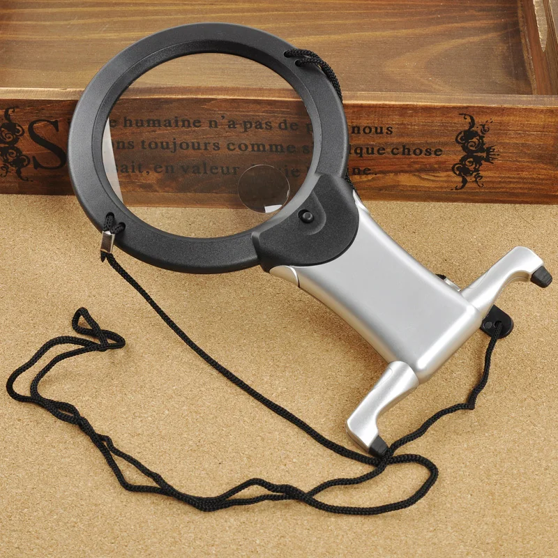2 25X 5X Magnification Lupa 2 LED Magnifying Glass Suspended Type 2 25X 5X Magnification Lupa 2 LED Magnifying Glass Suspended Type
