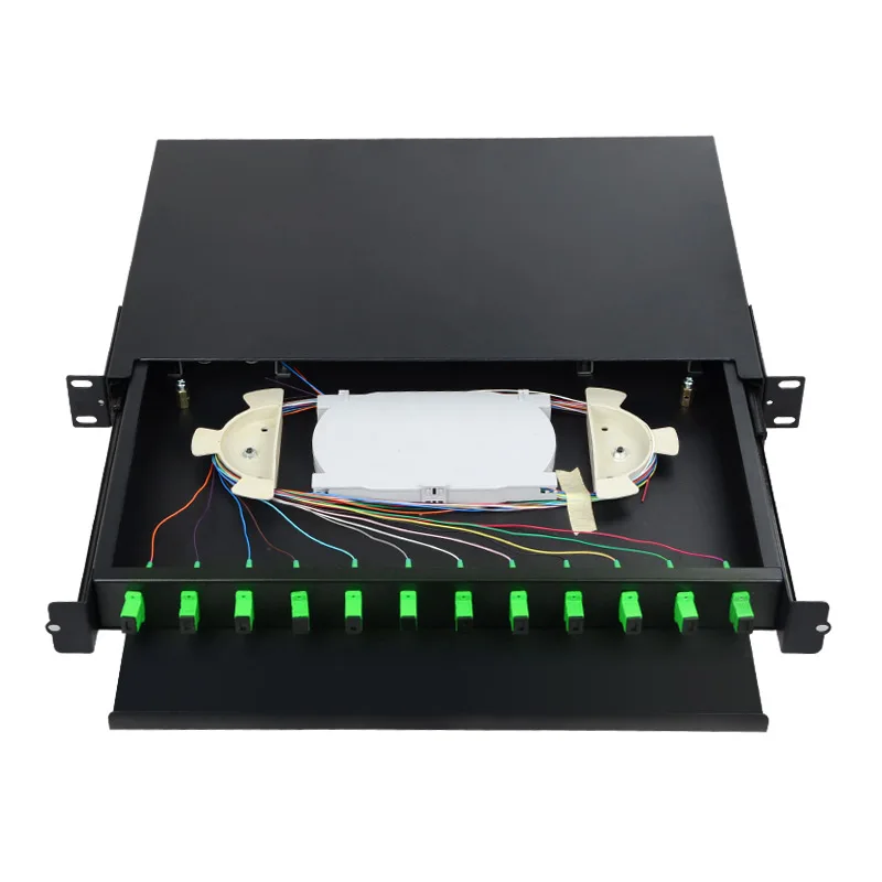 Drawer type Fiber optic terminal box 12 core Desktop SC APC with ...