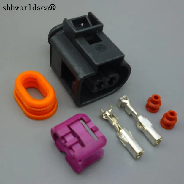 Shhworlsea conector de cable eléctrico para coche, conector de 2 pines de 3,5mm para VW Passat ...