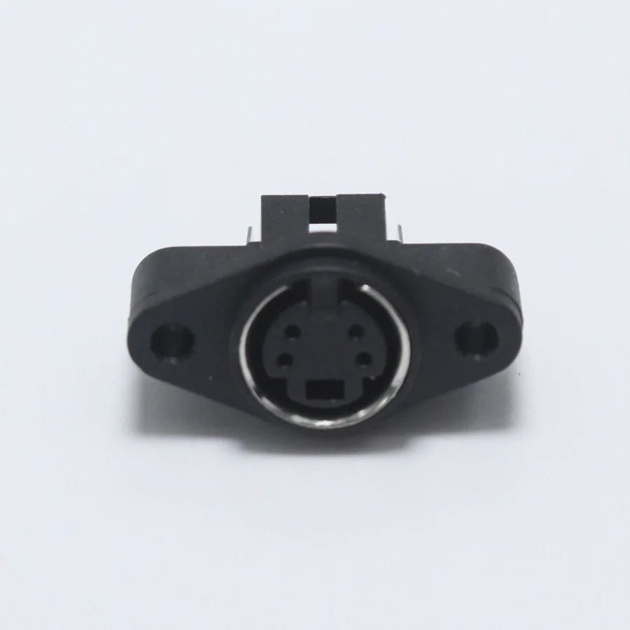 2pcs DIN 4P Female Jack Cable Connector with Singal terminals & Hole ...