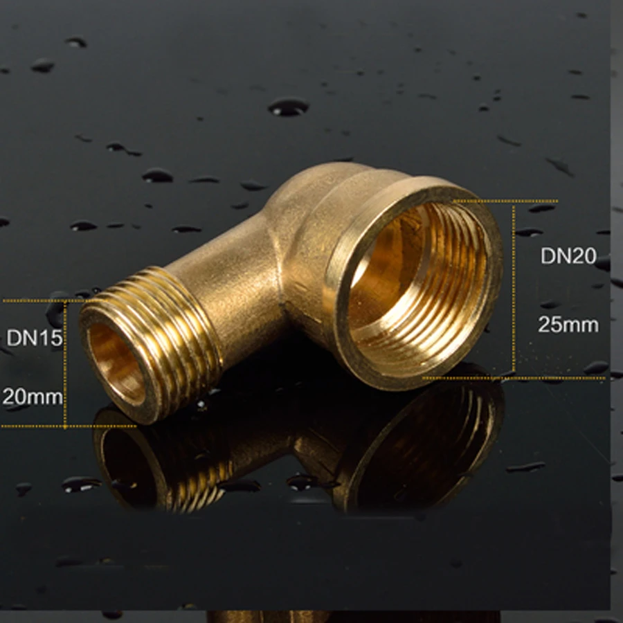 DN20 G 3/4 "BSP 암 x 1/2" BSP 수 엘보 황동 파이프 피팅 커넥터, 커플 링 어댑터|brass pipe fitting|male elbowelbow ...