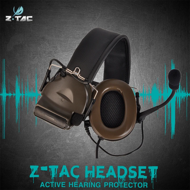 Z tático softair airsoft earmor fone de ouvido comtac ii peltor fones ...