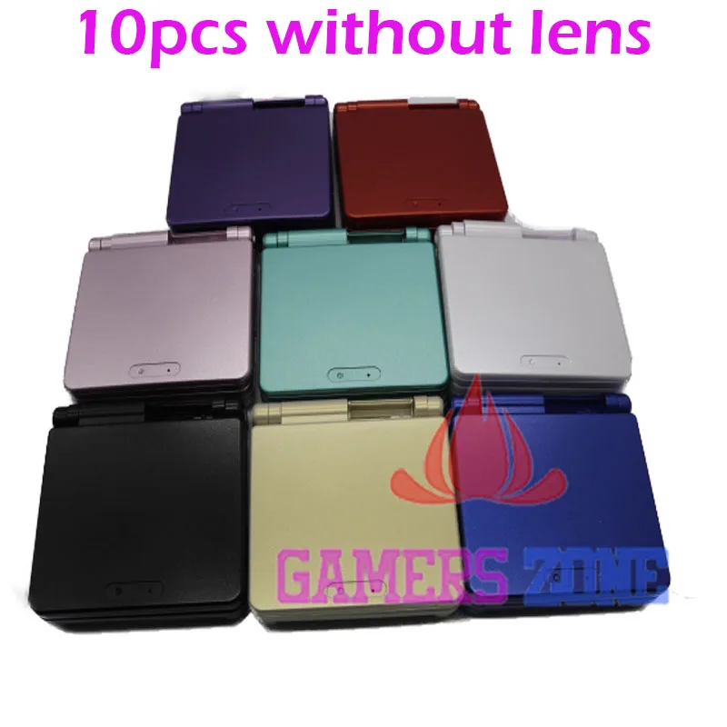 GBA SP 게임보이 어드밴스 SP용 하우징 쉘 케이스 수리 부품, 스크린 렌즈 미포함, 10 개|housing shell ...