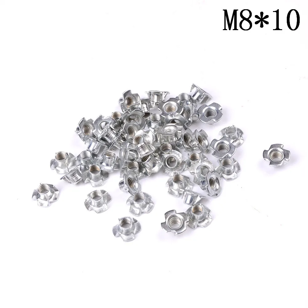 JETTING 50 шт. M3 M4 M5 M6 M8 вставная гайка с резьбой мебель гайки для ...