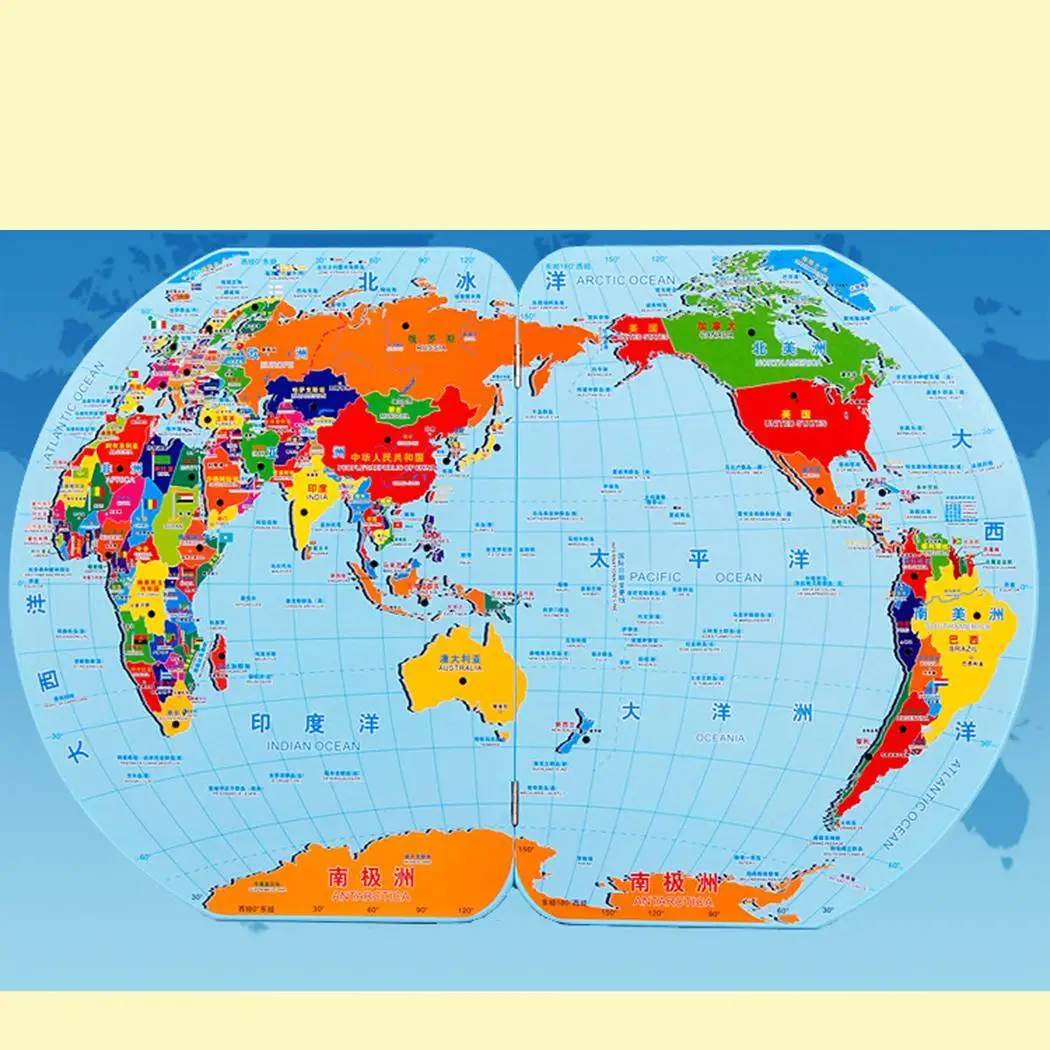 World Map For Kids With Countries