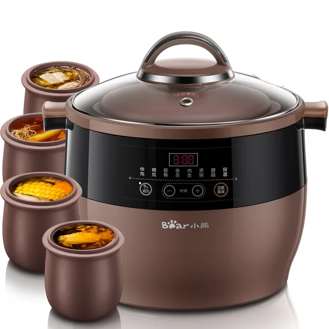 220V Automatic Electric Household Stewing Pot Machine Multi Cooker EU ...