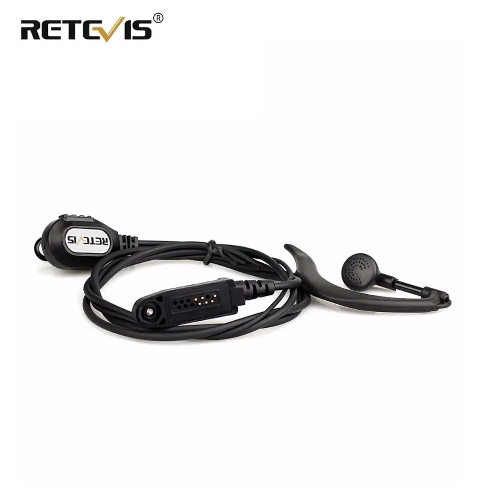 New G-Shape Ear Hook Microphone Walkie Talkie Earpiece Headset For ...