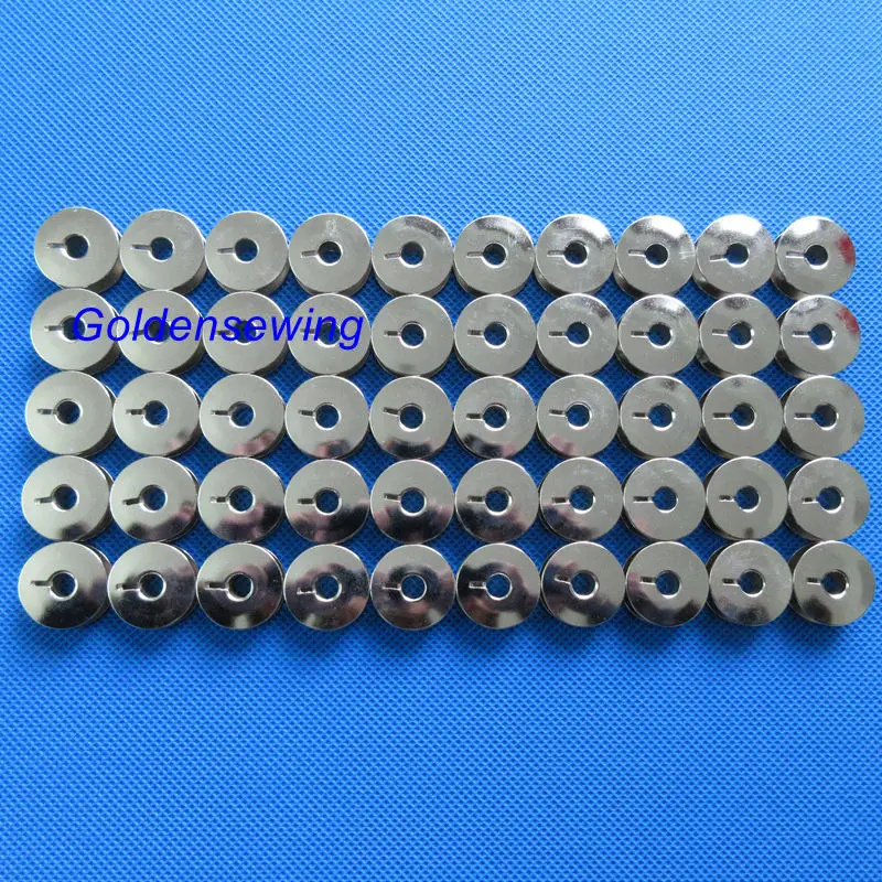 50 Pcs Bobbins Steel Slotted 9033s For Pfaff 138 238 438 1222 Creative ...