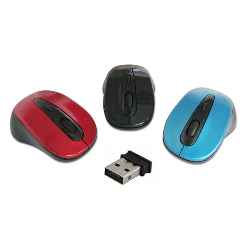 2.4GHz 1200DPI Wireless Mouse 3 Keys USB Optical Scroll Cordless Mouse ...