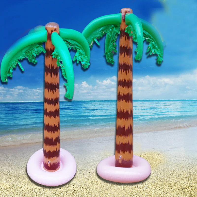 6pcs Inflatable Coconut Palm Trees Summer Inflatable Pool Accessoroes ...