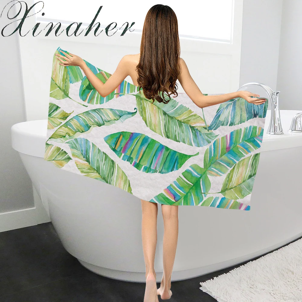 Summer Beach Towel Microfiber Absorbent Printed Bath Towels Drying ...