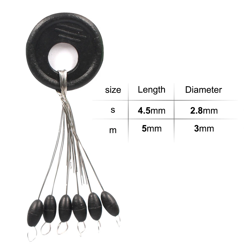 10pcs Olive Shape Fishing Bobber Stopper Float Line Stoppers Stops ...