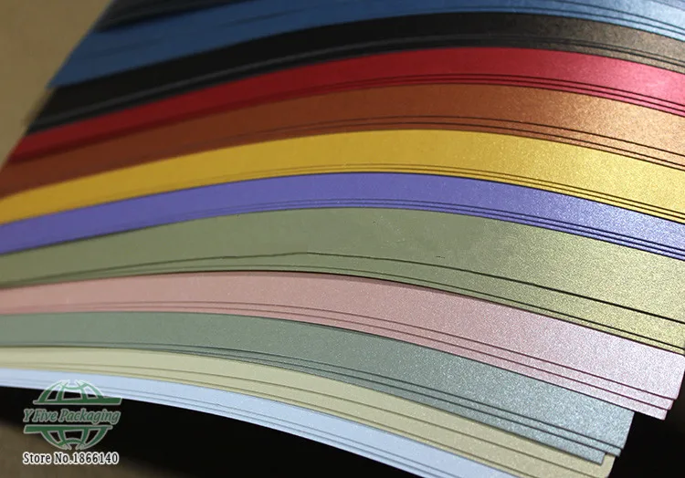 21*14.8cm A5 250gsm Pearl Paper Double Pearl Paper 11colors For Choose ...