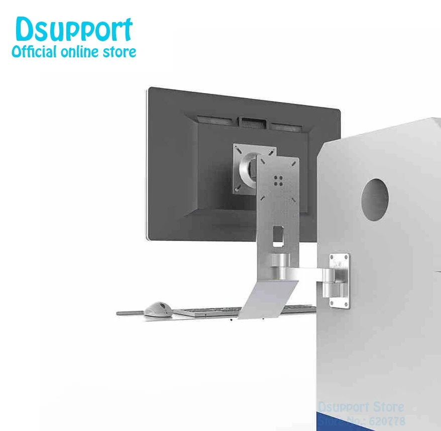 New wall Mount Full Motion Monitor Keyboard Mount Holder Sit Stand ...
