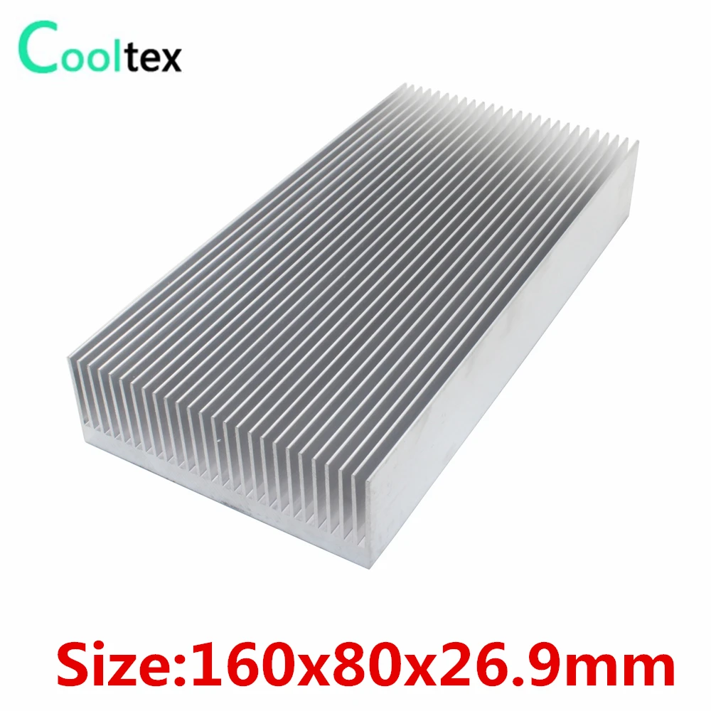 160x80x26.9mm DIY Aluminum HeatSink Heat Sink radiator for Electronic ...