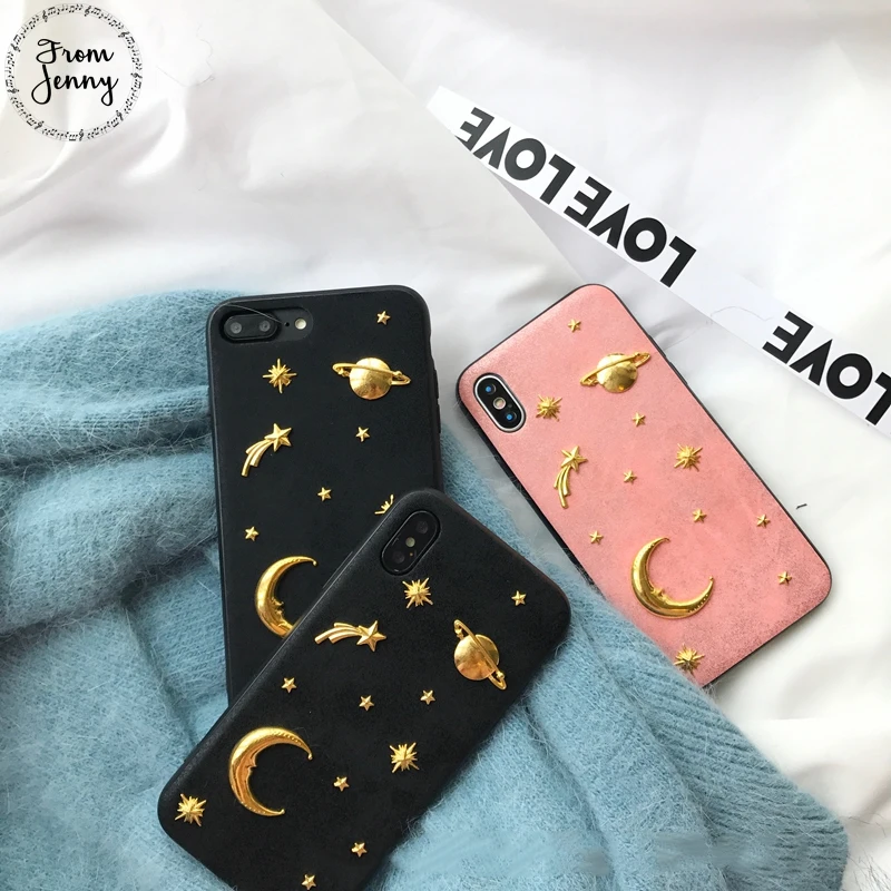 From Jenny Saturn Golden Phone Case for iPhone 7 7plus 6 6s 8 8plus X ...