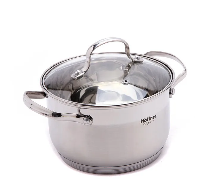 German Brand Cooking Pots Hoffner 12pc Of Multi-purpose Stainless Steel ...