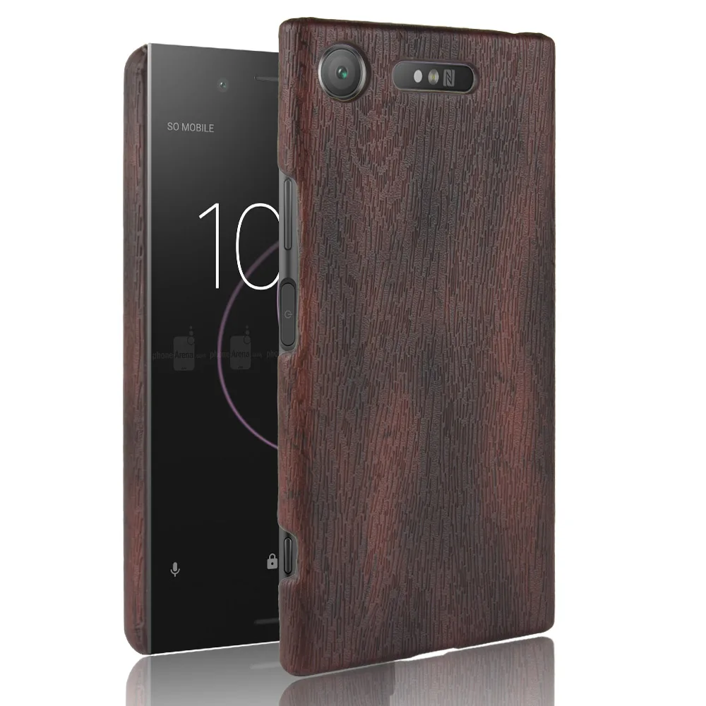 subin New For Sony Xperia XZ1 Case 5.2 inch PU Wood grain mobile ...