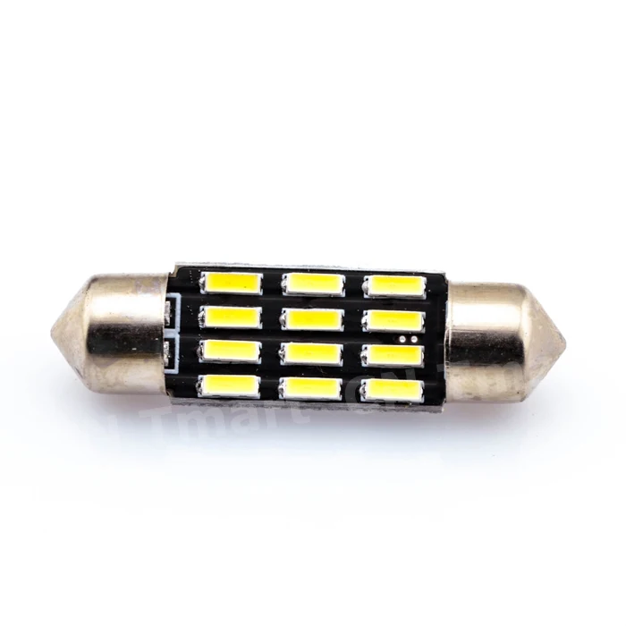 High Quality 12 LED 4014 SMD 6418 C5W License Plate White Dome Festoon ...