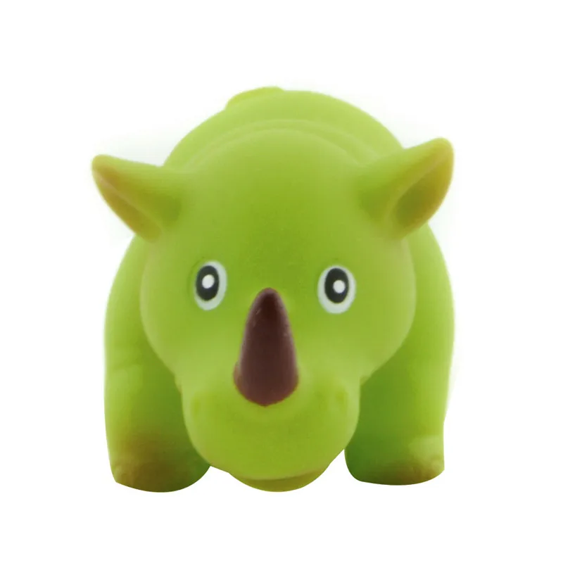 Starz Cute Mini Rhinoceros Soft Rubber Squeeze Sounding Dabbling Toy ...