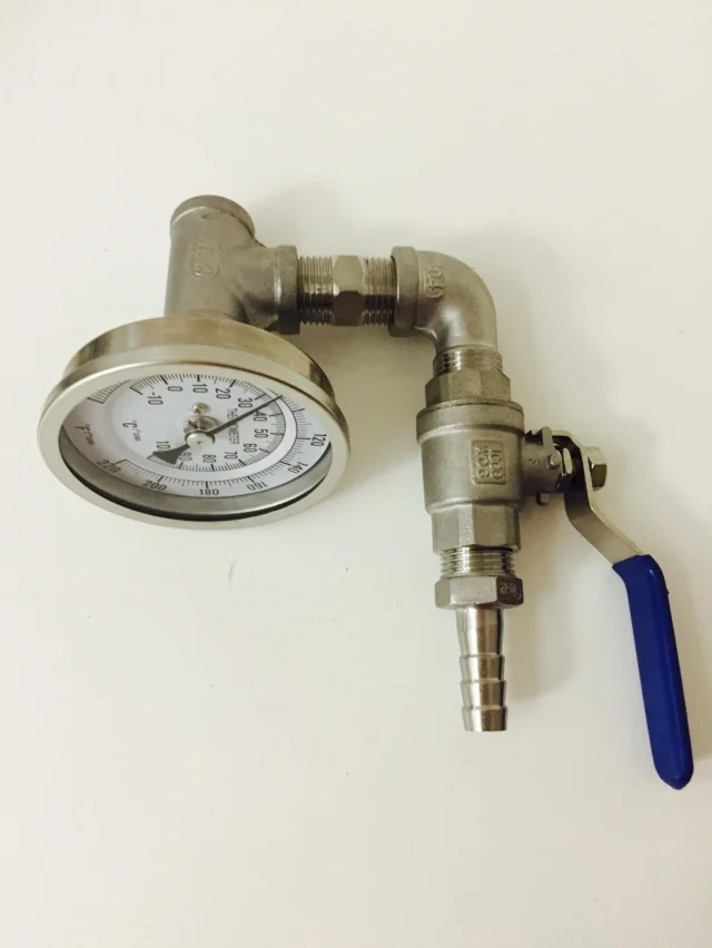 Homebrew-Stainless-Steel-Wort-chiller-Thermometer-and-control-valve ...