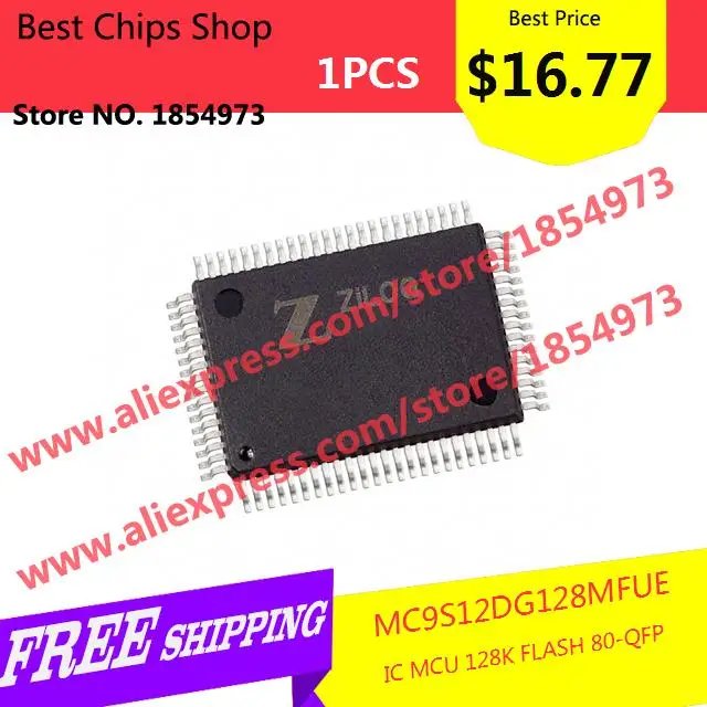 무료 배송 1 개 = $16.77 Diy 키트 MC9S12DG128MFUE IC MCU 128 천개 플래시 80 QFP ...