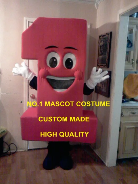 Number One Mascot Costume Adult Anime Cosply Number Theme Cartoon ...