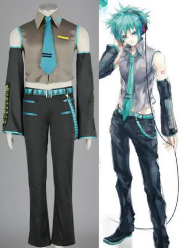 Vocaloid Hatsune Miku Cosplay Costume 2 Magnetic Costume Mikuo Male ...
