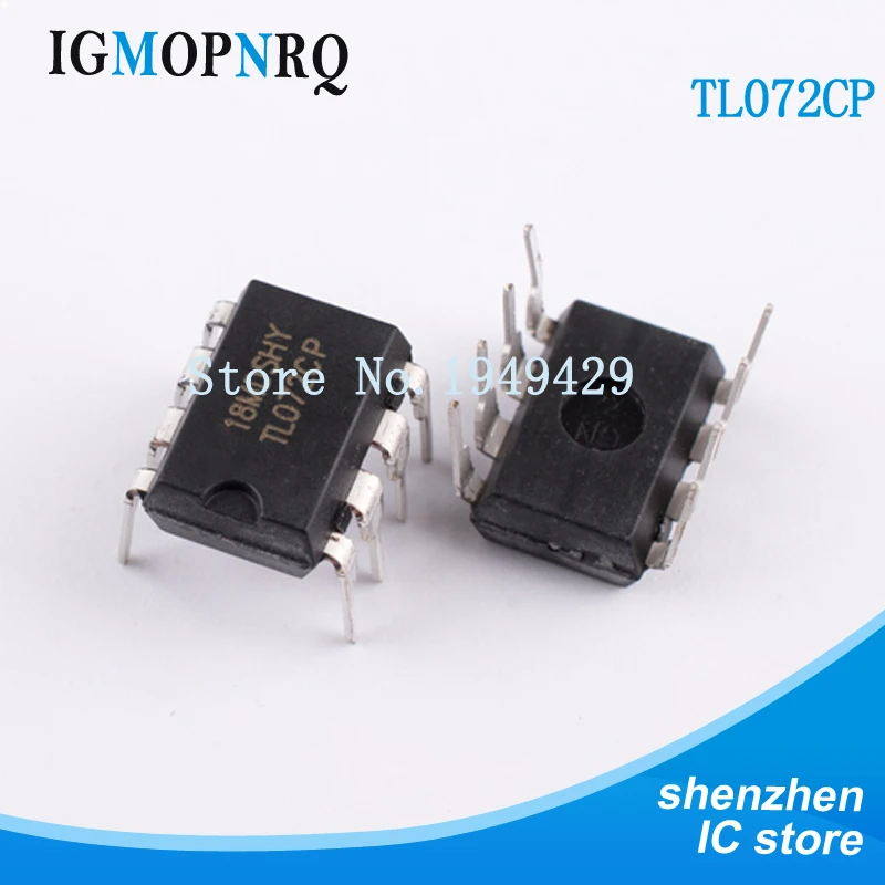 10pcs Tl072cp Dip8 Tl072 Operational Amplifier Op Amp Jfet Input Low Noise New - Integrated ...