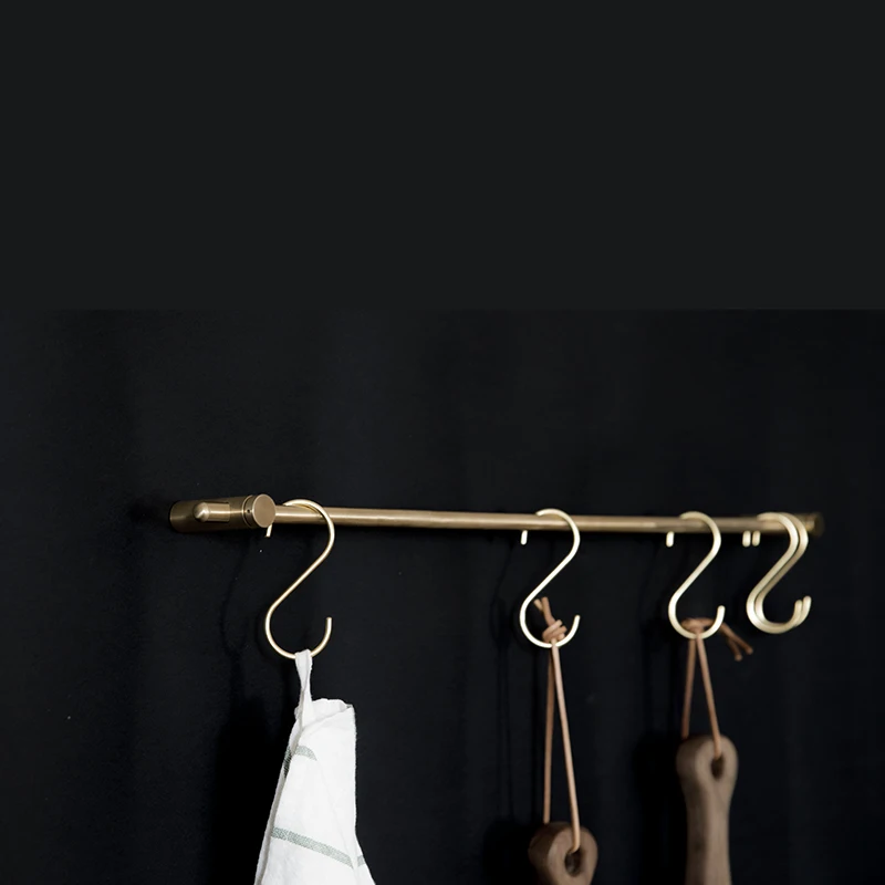 Brass Nordic on wall decorative storage holders coat tree racks robe ...