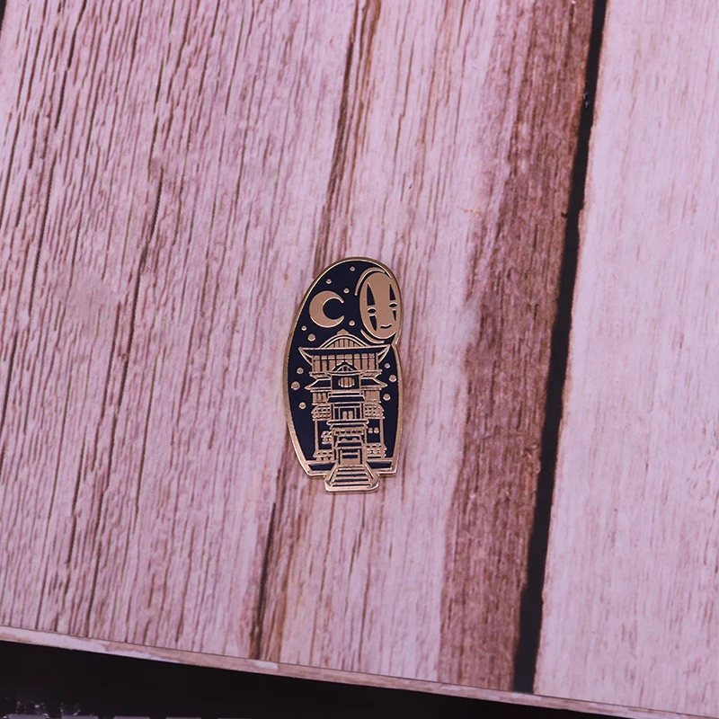 Spirited Away bathhouse brooch no face pin Studio Ghibli anime fans ...