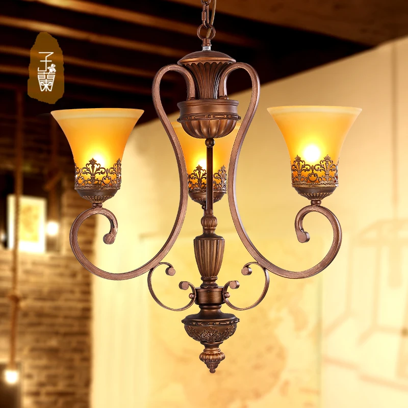 Q Vanilla European Mediterranean style lamp lighting living room lamp ...