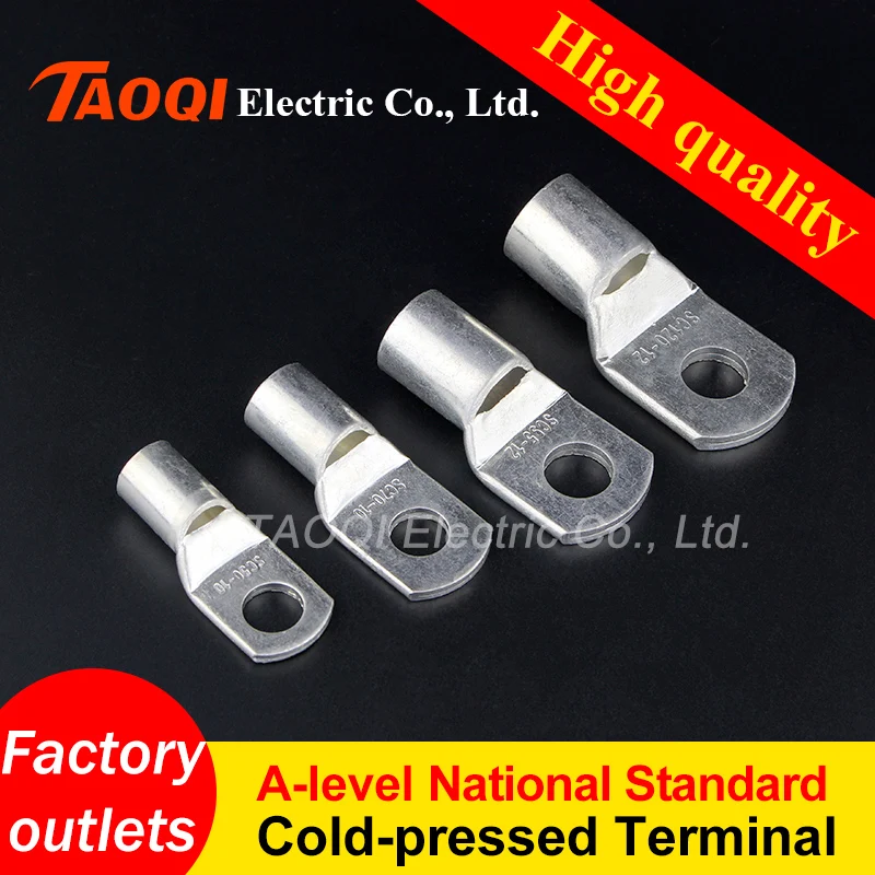 1piece SC10-8 10mm2 Bolt Hole Tinned Copper Cable lugs Cold-pressed ...