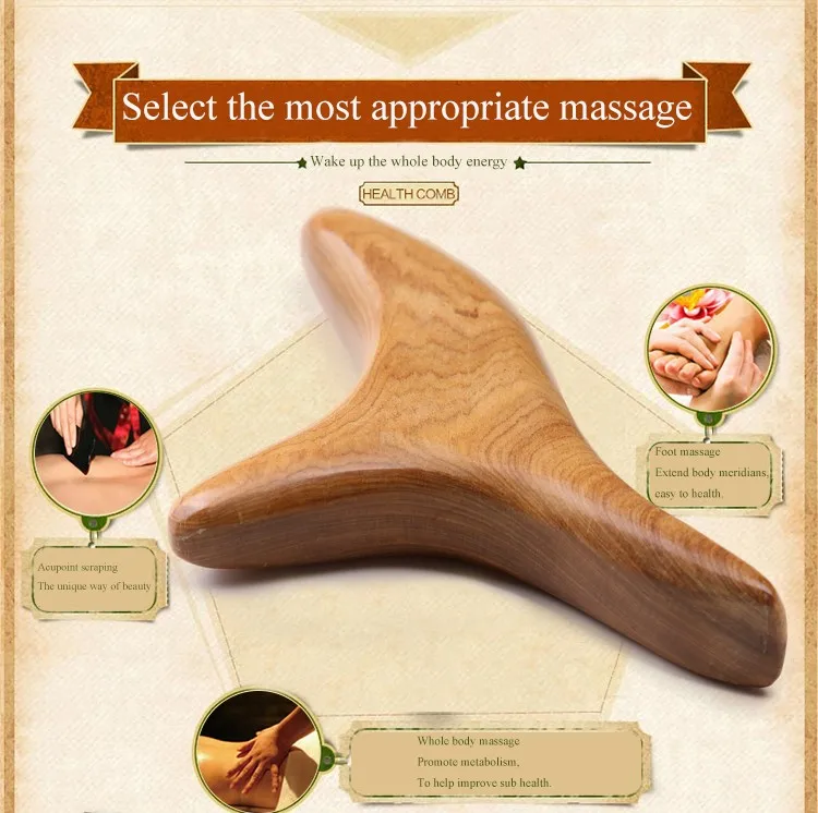 High Quality Acupuncture Massage Rod Acupuncture Point Rod Foot Massage Tool Camphor Wood