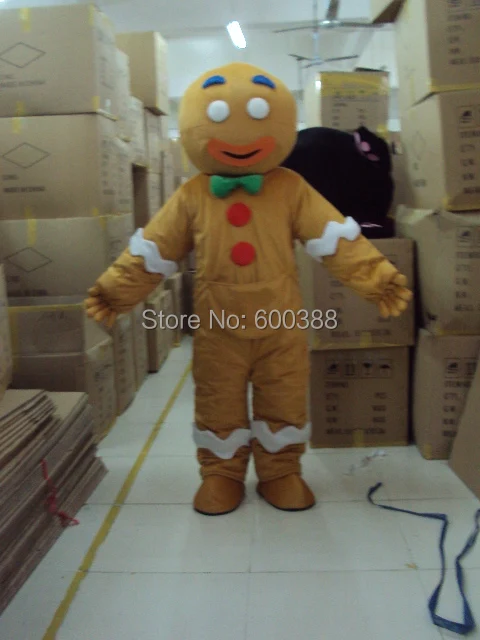 New Arrival Gingerbread Man Mascot Costume Gingerbread Man Fancy Dress ...