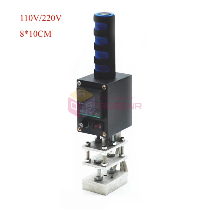 NEW 8*10CM Hand Held Embosser Wood Hot Stamping Machine Leather ...