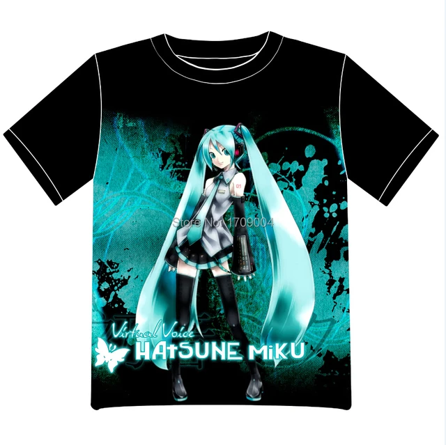 Free Shipping Anime Manga Miku Hatsune VOCALOID T shirt Women Men ...