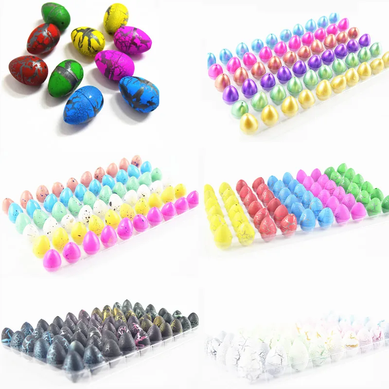 60pcs/set Magic Water Hatching Inflation Growing Dinosaur Eggs Toy For ...