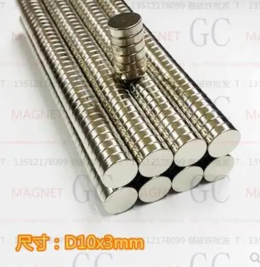 100pcs 10x3mm magnet 10x3 magnet neodymium D10x3mm magnet 10mmx3mm N35 ...