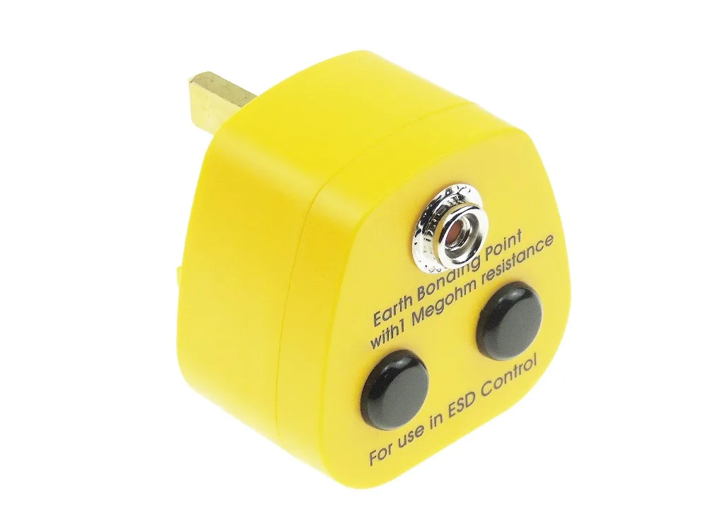 UK/EU Without Resistor Earth Bonding Plug Anti Static ESD Earth ...