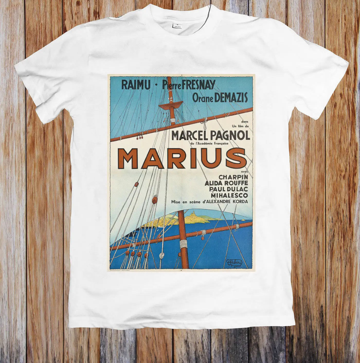 MARIUS 1930's RETRO MOVIE POSTER UNISEX T SHIRT jurney Print t shirt ...